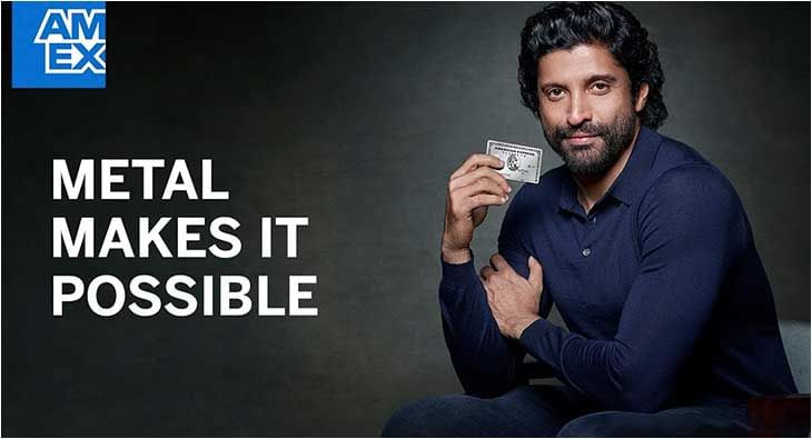 American Express ropes in Farhan Akhtar for new metal Platinum Charge ...