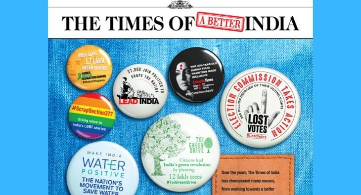 TOI celebrates readers through 'The Times of a Better India' campaign