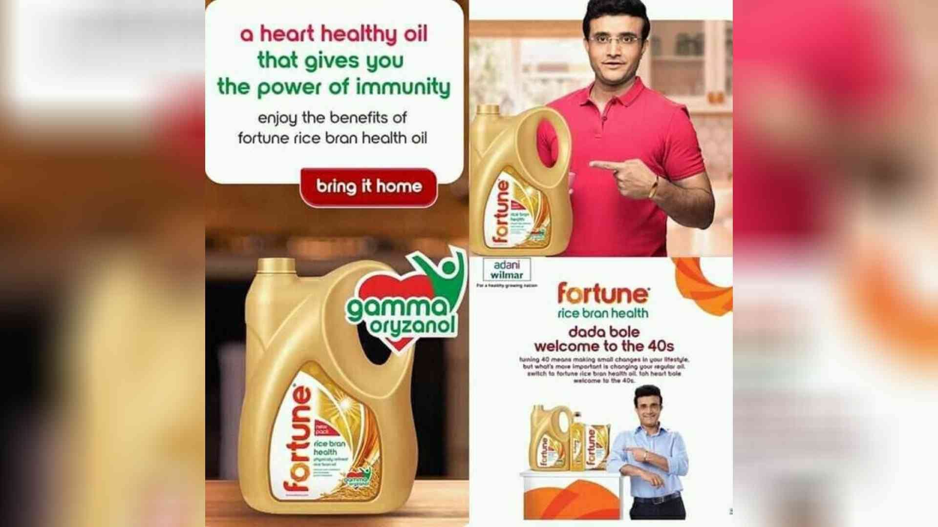 Sourav Ganguly’s angioplasty makes Twitter revisit his Fortune Oil ad