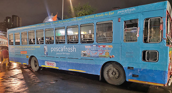 Pescafresh launches OOH campaigns involving BEST buses