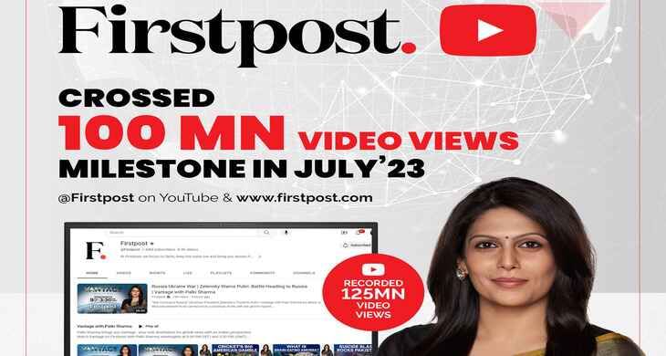 Firstpost’s YouTube channel crosses 100 million+ views