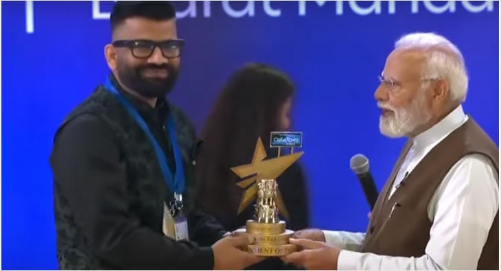 Creator Awards: Gaurav Chaudhary aka Technical Guruji awarded in tech category award