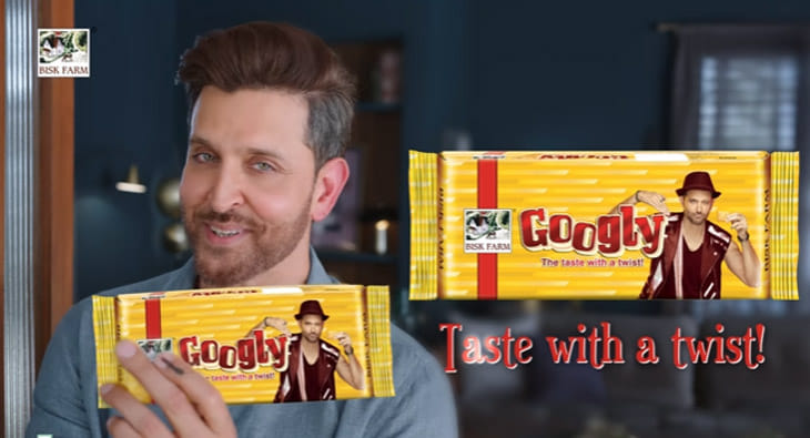 Hrithik Roshan presents a twist in taste for Bisk Farm's Googly