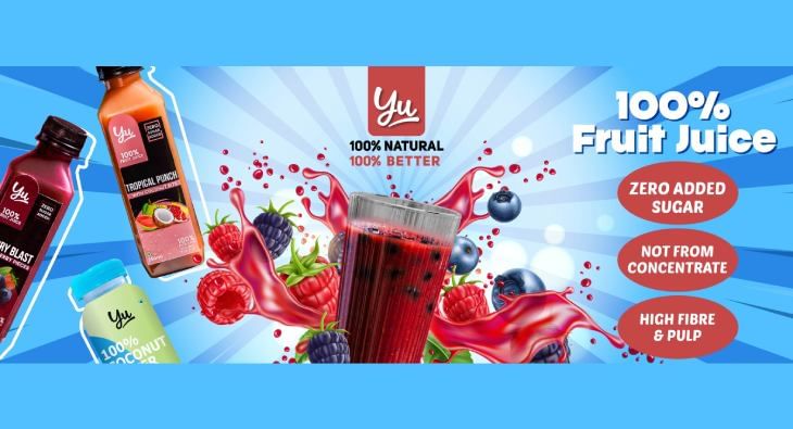 Yu enters hydration category, launches coconut water & juices