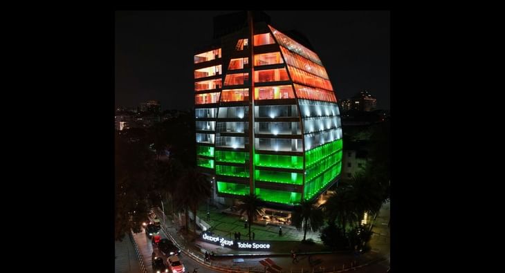 Table Space Towers to be illuminated in the Tricolour today
