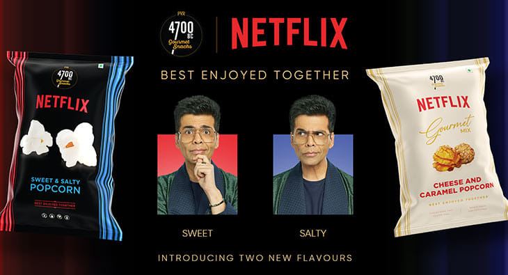 4700BC & Netflix partner with Karan Johar to unveil popcorn flavours
