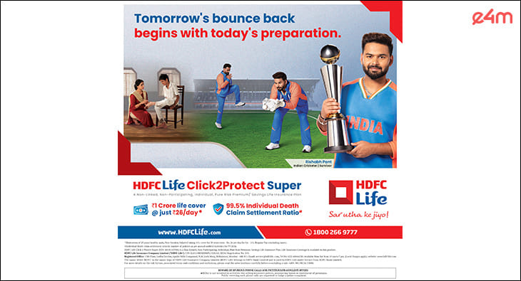 HDFC Life’s campaign has Rishabh Pant telling you to prepare today for ...