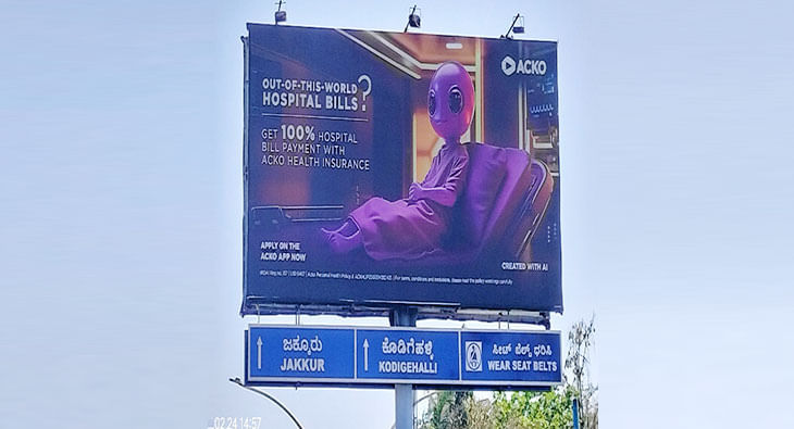 ACKO launches AI-generated OOH campaign
