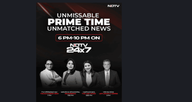 NDTV 24x7 strengthens prime-time news line-ip with new shows and anchors
