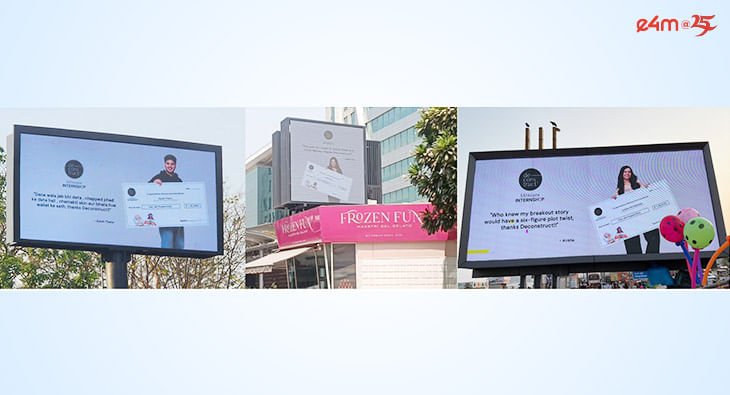 Deconstruct carries out OOH campaign for its Skincare Internship
