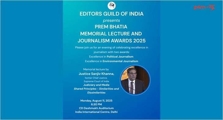 EGI to host Prem Bhatia Journalism Awards & Memorial Lecture 2025 on Aug 11