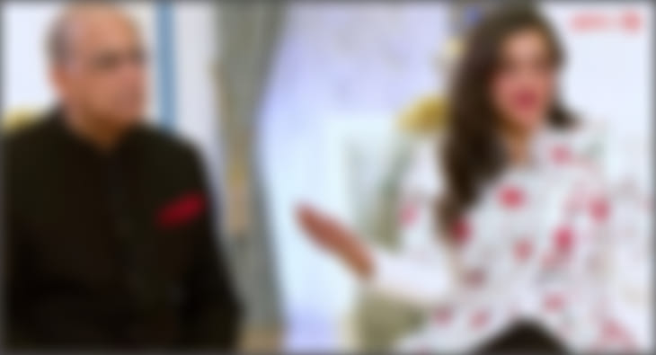 Aroon Purie and Kallie purie