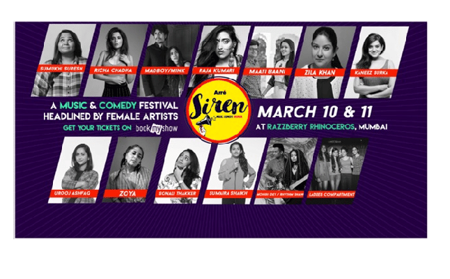 Arré Earworm Launches SIREN- A Music and Comedy Festival Headlined ...