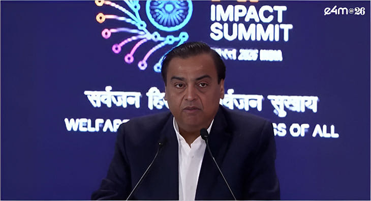 Mukesh Ambani at India AI Impact Summit 2026
