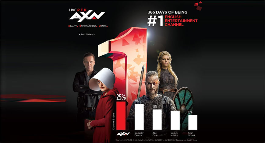 AXN is the top English entertainment channel