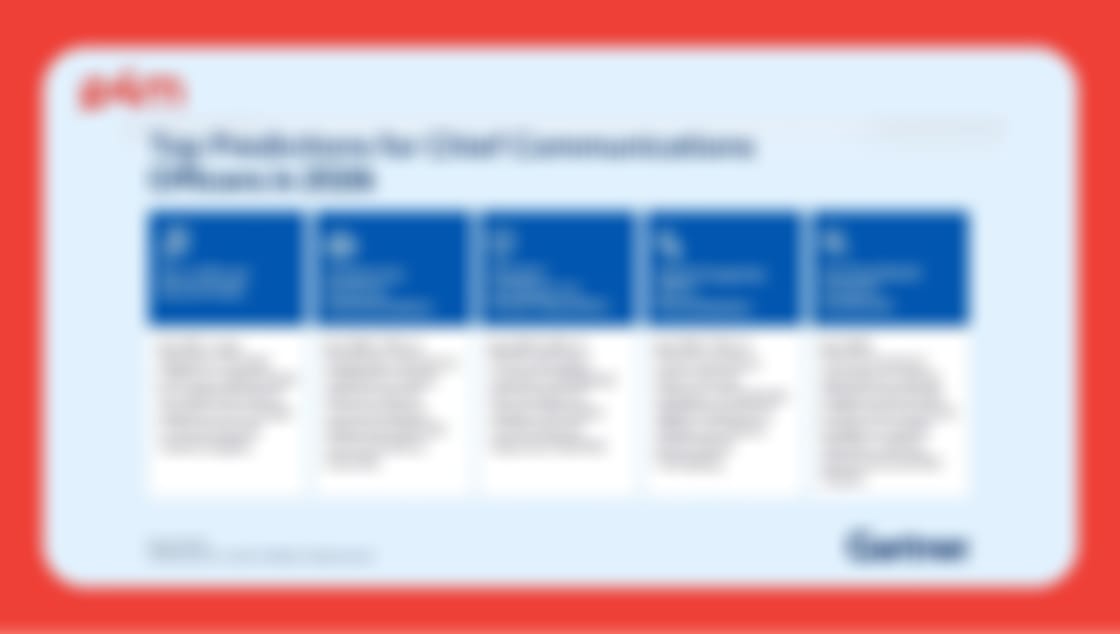 Gartner Communications report