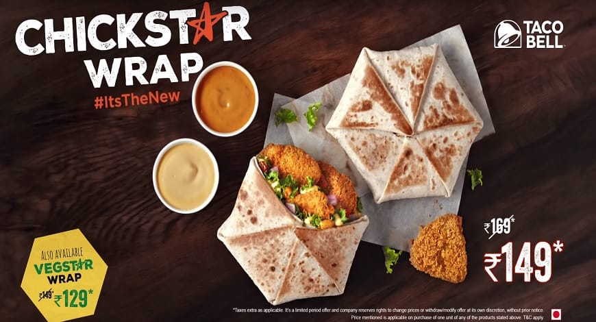 Taco Bell introduces new Chickstar Wrap in #ItsTheNew campaign